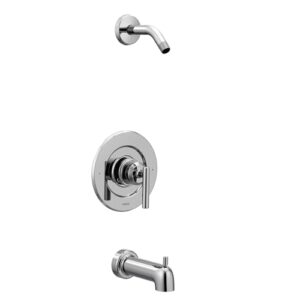 moen t2903nh gibson positemp one-handle tub/shower without showerhead, valve required, chrome