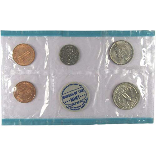 1968 Various Mint Marks United States Mint Uncirculated Coin Set in Original Government Packaging Uncirculated