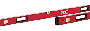 Milwaukee Accessory 78 Inch/32 Inch Redstick Magnetic Box Level Jamb Set