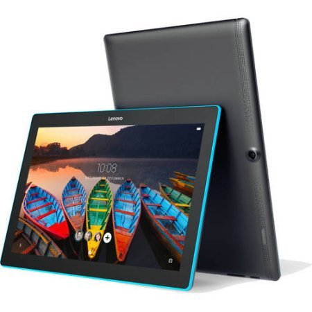 Lenovo Tab 10 Tablet, 10.1" HD Touchscreen, Qualcomm Quad-core Processor 1.30GHz, 1GB Memory, 16GB Storage, Wifi, Bluetooth, Webcam, Up to 10 hours battery life, Android 6.0 OS