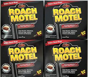 black flag 8 traps roach motel cockroach killer bait glue trap