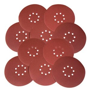 WEN 6369SP80 80-Grit Hook and Loop 9-Inch Drywall Sander Sandpaper, 10-Pack