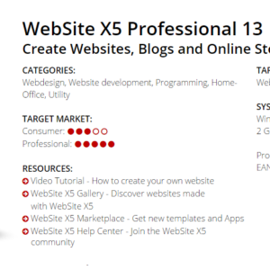 WebSite X5 Professional 13 [Download]