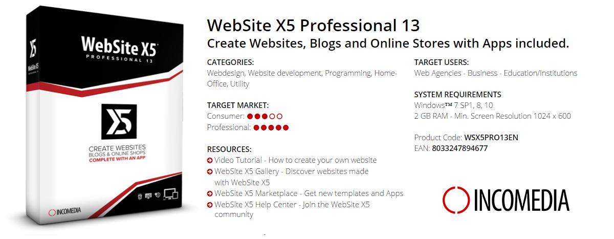 WebSite X5 Professional 13 [Download]