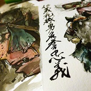 8"x10" PRINT Samurai Captain Picard tribute with Japanese Calligraphy INDOMITABLE