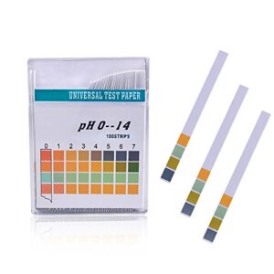 ph test strips,100 ph strips universal (ph 0~14),litmus paper ph test strips | water test kit for aquarium, pool, spa, well & tap water,high sensitivity test strips