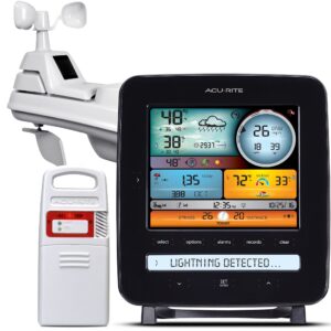 acurite iris (5-in-1) professional weather station with lcd display and lightning detection