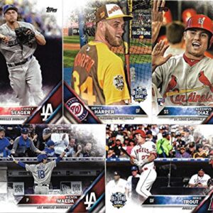 2016 Topps MLB Baseball Traded Updates and Highlights Series 300 Card Set Featuring Stars, Rookies and All Star Players Complete M (Mint)