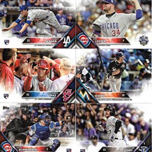 2016 Topps MLB Baseball Traded Updates and Highlights Series 300 Card Set Featuring Stars, Rookies and All Star Players Complete M (Mint)