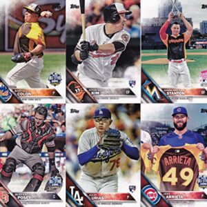 2016 Topps MLB Baseball Traded Updates and Highlights Series 300 Card Set Featuring Stars, Rookies and All Star Players Complete M (Mint)