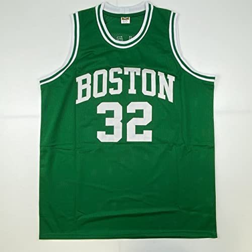 Autographed/Signed Kevin McHale Boston Green Basketball Jersey JSA COA