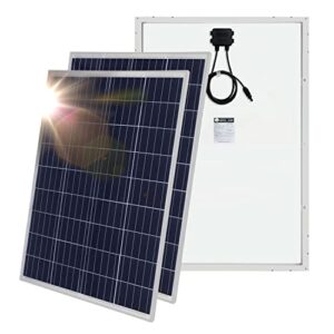 mighty max battery 100 watt 12 volt polycrystalline solar panel - 2 pack