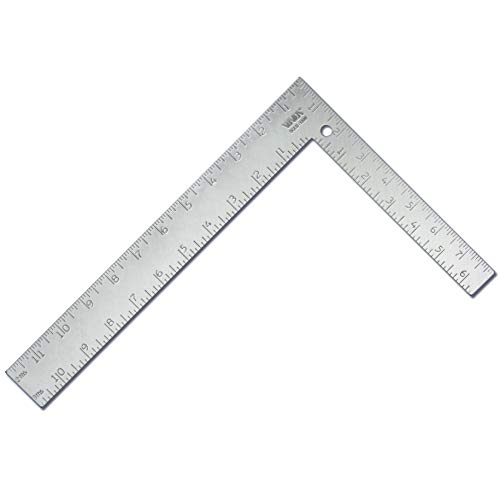 VINCA SCLS-1208 Carpenter L Framing Steel Square 8 inch x 12 inch Measuring Layout Tool