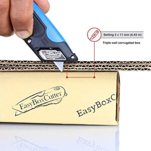 Modern Box Cutter for Food Industry with Stainless Steel Blades - High productivity and unique features with 100% guaranttee (1000 Series, Blue)