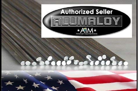 Alumaloy 20 Rods - USA Made, As Seen on TV, 1/8" x 18" Simple Welding Rods, Aluminum Brazing/Welding Rods, Aluminum Repair…