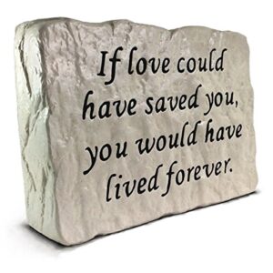 if love could have saved you - memorial stone (7.8 lb)