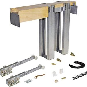 Johnson Hardware 153068SC 1500 Series Soft Close Series Commercial Grade Pocket Door Frame for 2x4 Stud Wall (36 inch x 80 inch)