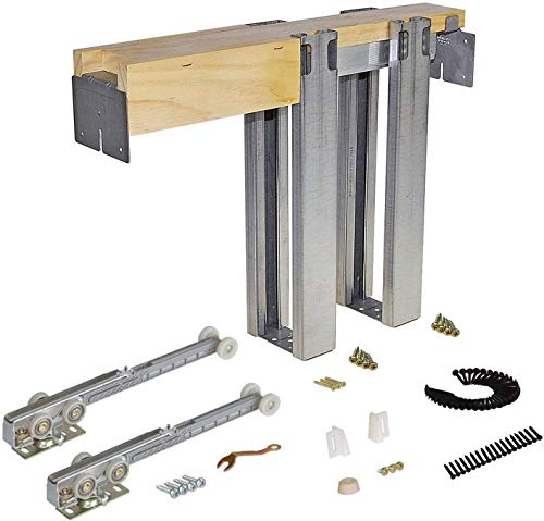 Johnson Hardware 153068SC 1500 Series Soft Close Series Commercial Grade Pocket Door Frame for 2x4 Stud Wall (36 inch x 80 inch)