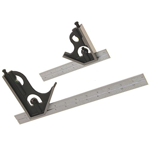 iGaging Combination Square Set 6" & 12" 4R Steel Blade High Precision