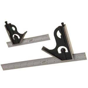 igaging combination square set 6" & 12" 4r steel blade high precision