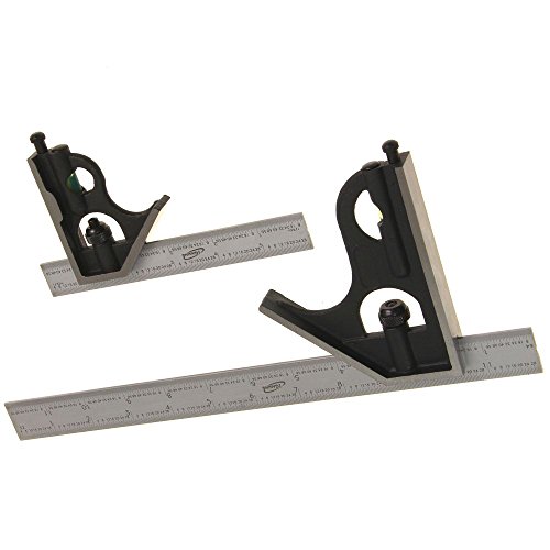 iGaging Combination Square Set 6" & 12" 4R Steel Blade High Precision