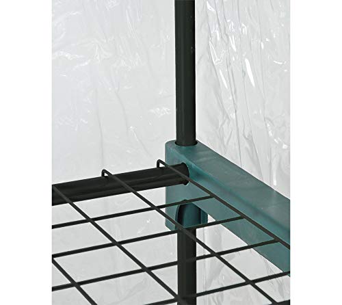 ShelterLogic 23" x 17" x 57" GrowIT 4-Tier Mini Grow House Outdoor or Backyard Easy Assembly Portable Greenhouse, Translucent