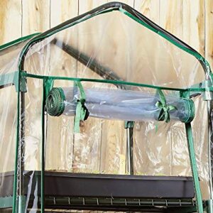 ShelterLogic 23" x 17" x 57" GrowIT 4-Tier Mini Grow House Outdoor or Backyard Easy Assembly Portable Greenhouse, Translucent