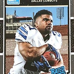 Ezekiel Elliott 2016 Donruss Football Mint Rated Rookie Card #368 Picturing This Dallas Cowboys Star in His White Jersey