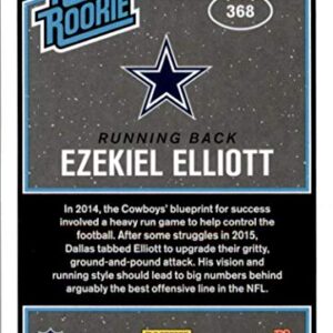 Ezekiel Elliott 2016 Donruss Football Mint Rated Rookie Card #368 Picturing This Dallas Cowboys Star in His White Jersey