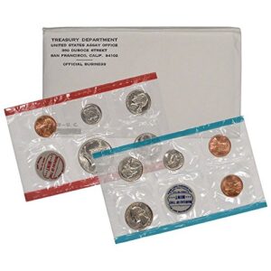 1969 various mint marks united states mint p&d 11-coin uncirculated coin set in original government packaging uncirculated