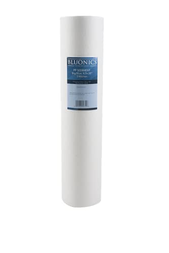 Bluonics Sediment & Carbon Block Water Filters 4pcs 4.5" x 20" (5Micron) Whole House Cartridges