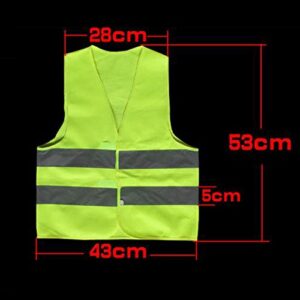 AngelicaAP High Visibility Kids Safety Vest, Children Waistcoat Vest Grey Reflective Strips Traffic Clothes for Child