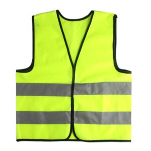 AngelicaAP High Visibility Kids Safety Vest, Children Waistcoat Vest Grey Reflective Strips Traffic Clothes for Child