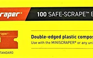 Plastic Razor Scraper Blades (2 Pack) Double Edge