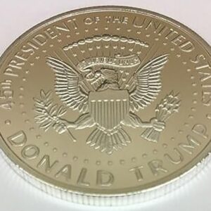 2017 President Donald Trump Inaugural Silver EAGLE Commemorative Novelty Coin 38mm. 45th President of the United States of America CERTIFICATE OF AUTHENTICITY