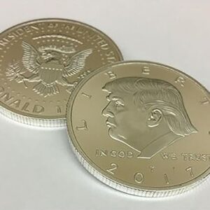 2017 President Donald Trump Inaugural Silver EAGLE Commemorative Novelty Coin 38mm. 45th President of the United States of America CERTIFICATE OF AUTHENTICITY