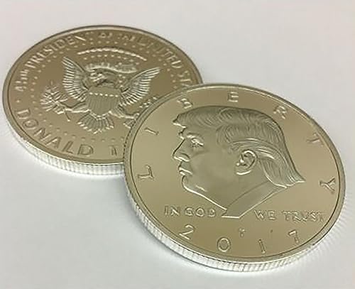 2017 President Donald Trump Inaugural Silver EAGLE Commemorative Novelty Coin 38mm. 45th President of the United States of America CERTIFICATE OF AUTHENTICITY