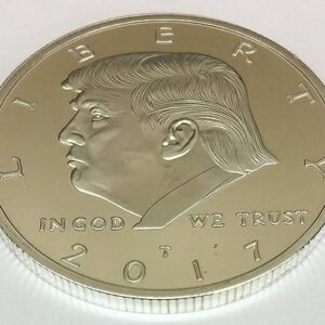 2017 President Donald Trump Inaugural Silver EAGLE Commemorative Novelty Coin 38mm. 45th President of the United States of America CERTIFICATE OF AUTHENTICITY