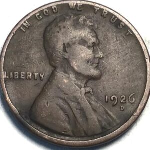 1926 D Lincoln Wheat Cent Penny Seller Very Good