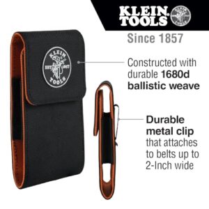 Klein Tools 55468 Phone Holder, X-Large, Fits iPhone, Google, LG, Samsung Phones, With Magnetic Closure and Belt Clip