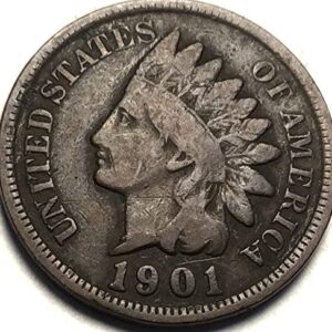 1901 P Indian Head Cent Penny Seller Very Good