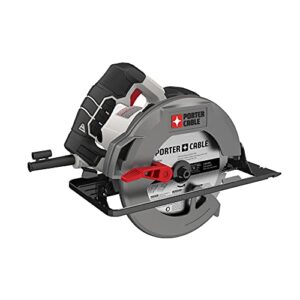 porter-cable 7-1/4-inch circular saw, heavy duty steel shoe, 15-amp (pce300)