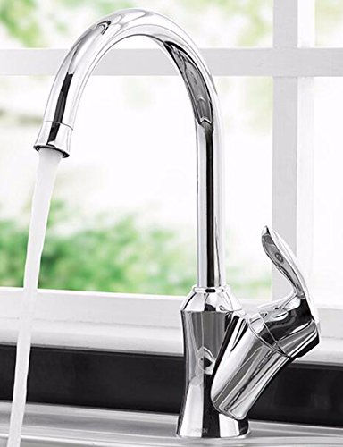 SJQKA-Faucet Kitchen hot and cold water tap, single high throw, rotatable washing basin, Kitchen Basin, water saving net lead