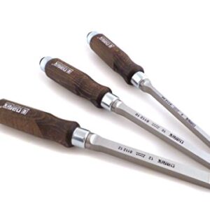 Narex Czech Steel 3 piece set 6 mm, 10 mm, and 12 mm Mortise Chisels by Narex