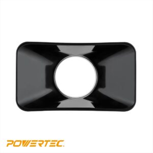 POWERTEC 70204 Dust Collection Rectangular Hood Nozzle for 2-1/2” Dust Collection Hose Fittings