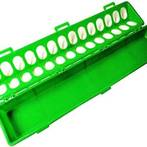 20" GREEN RITE RARM PRODUCTS POLY FLIP TOP CHICKEN FEEDER 28 HOLE FOR POULTRY CHICK