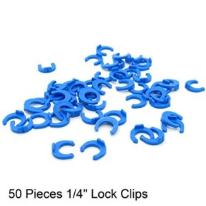 50 PCS 1/4 inch Locking Clips for RO Reverse Osmosis Water Filter Fittings