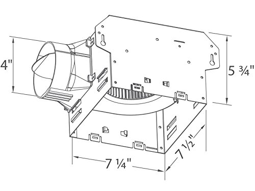 Delta Breezintegrity ITG80LED, 80 CFM Exhaust Bath Fan with LED light