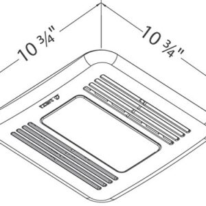 Delta Breezintegrity ITG80LED, 80 CFM Exhaust Bath Fan with LED light