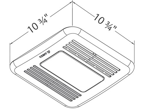 Delta Breezintegrity ITG80LED, 80 CFM Exhaust Bath Fan with LED light